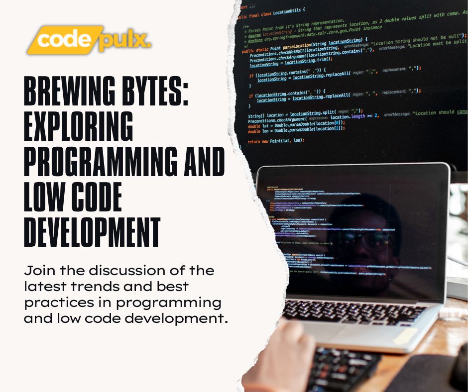 Brewing Bytes: Programming and Low Code | Code Pulx posted on the topic ... Brewing Bytes: Programming and Low Code | Code Pulx posted on the topic ...