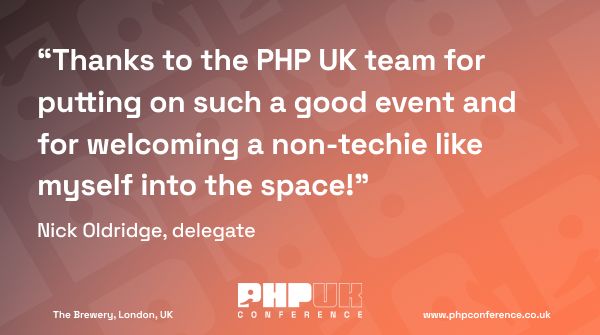 PHP UK Conference on LinkedIn: #phpuk24 #php #phpc #phpukconference PHP UK Conference on LinkedIn: #phpuk24 #php #phpc #phpukconference
