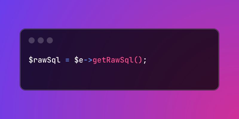 Enhancing Database Error Diagnostics with Laravel's getRawSql | Laravel ... Enhancing Database Error Diagnostics with Laravel's getRawSql | Laravel ...