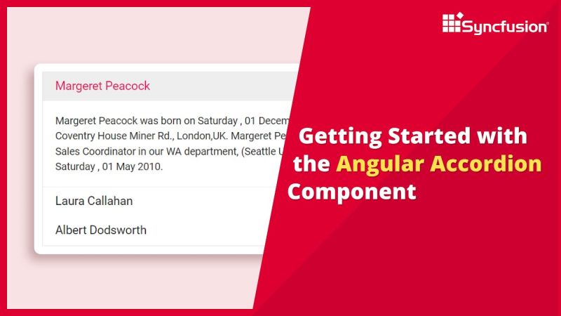 Enhance your apps with Angular Accordion | Syncfusion posted on the ... Enhance your apps with Angular Accordion | Syncfusion posted on the ...