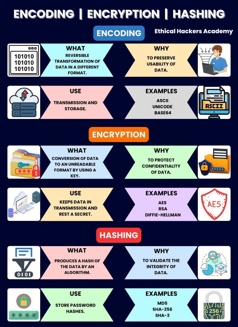 LetsDefend on LinkedIn: Encoding vs Encryption vs Hashing LetsDefend on LinkedIn: Encoding vs Encryption vs Hashing