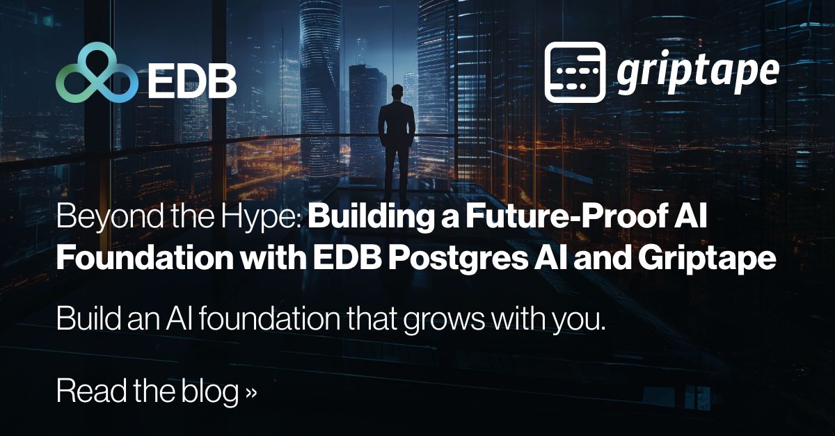 #edbpostgresai #justsolveitwithpostgres #genai #opensource # ... #edbpostgresai #justsolveitwithpostgres #genai #opensource # ...