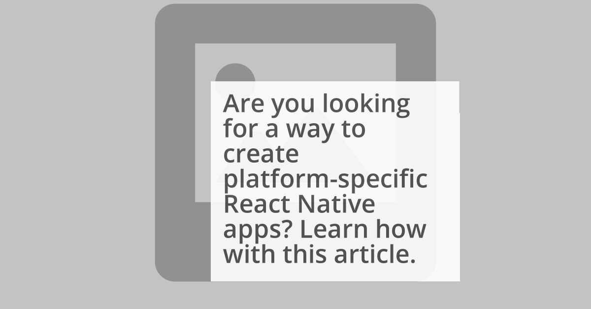 React Jobs on LinkedIn: Using the Platform Module in React Native React Jobs on LinkedIn: Using the Platform Module in React Native