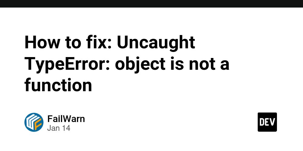 CodingCat.dev on LinkedIn: How to fix: Uncaught TypeError: object is ... CodingCat.dev on LinkedIn: How to fix: Uncaught TypeError: object is ...