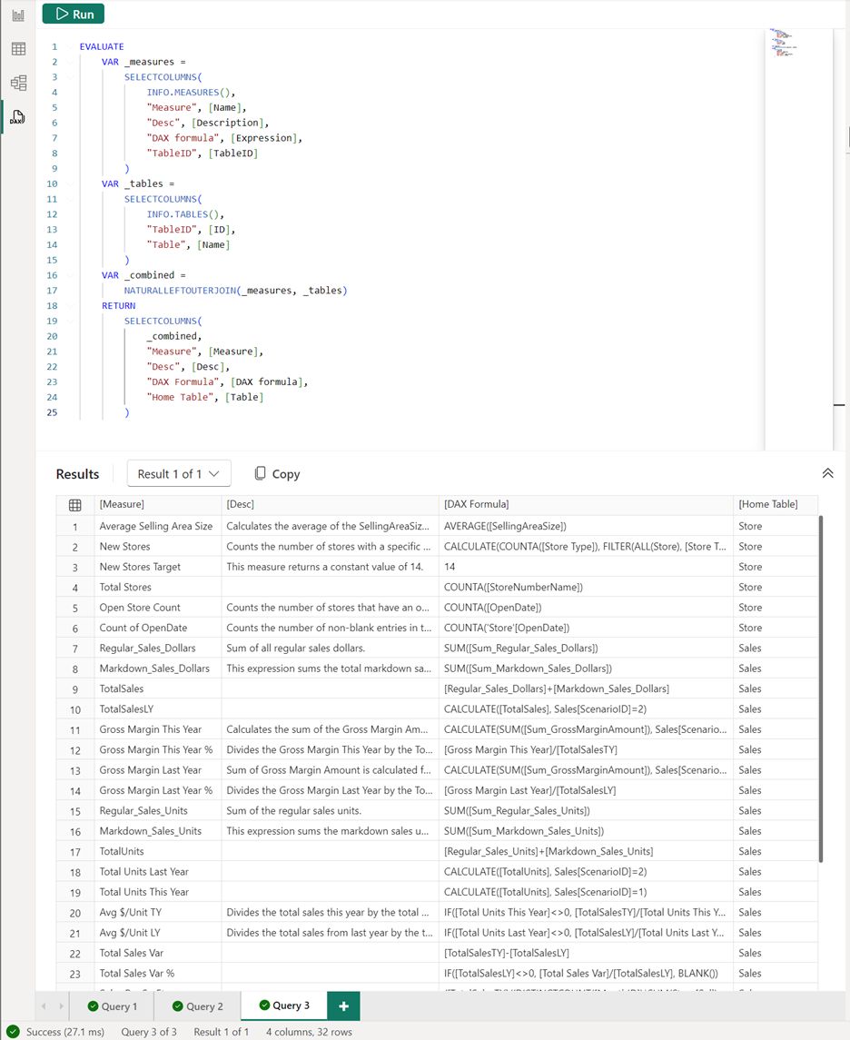 Daniel Glenn on LinkedIn: DAX query view introduces new INFO DAX functions Daniel Glenn on LinkedIn: DAX query view introduces new INFO DAX functions