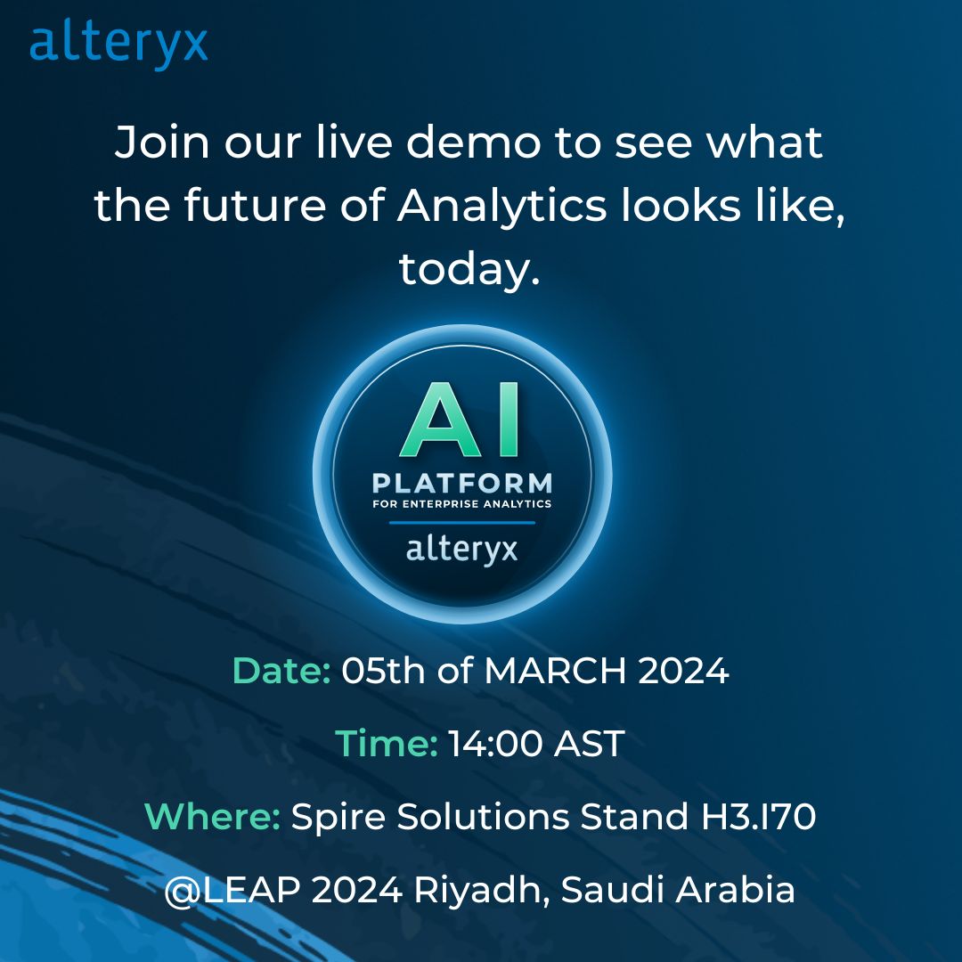 Alteryx on LinkedIn: #leap2024 #ai #data #enterprise #analytics Alteryx on LinkedIn: #leap2024 #ai #data #enterprise #analytics
