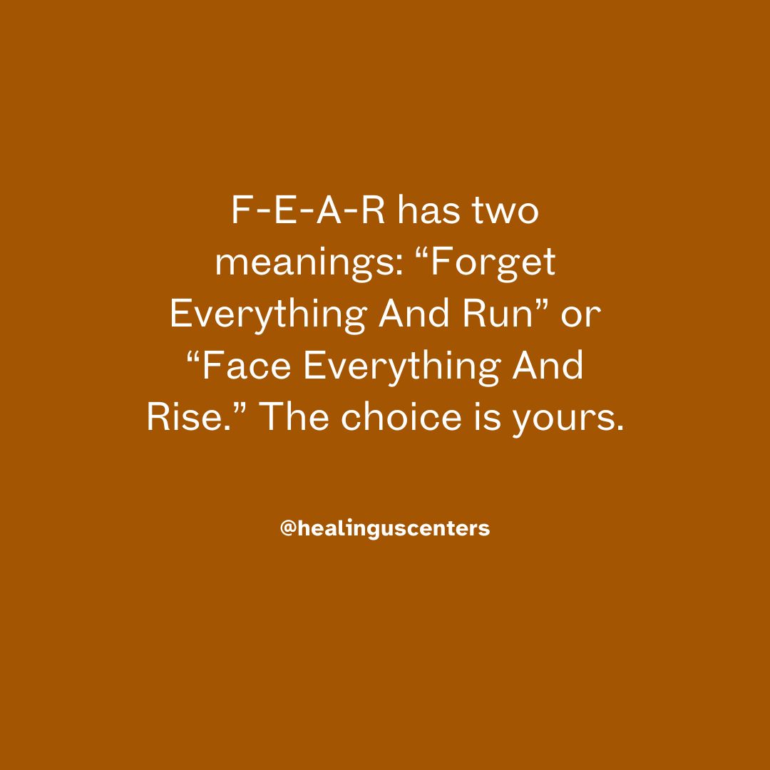 #healinguscenters #faceeverythingandrise #overcomefear… | HealingUS ... #healinguscenters #faceeverythingandrise #overcomefear… | HealingUS ...