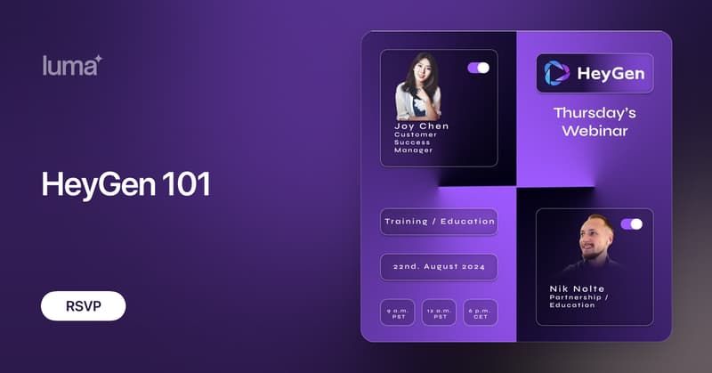 HeyGen on LinkedIn: HeyGen 101 · Luma HeyGen on LinkedIn: HeyGen 101 · Luma
