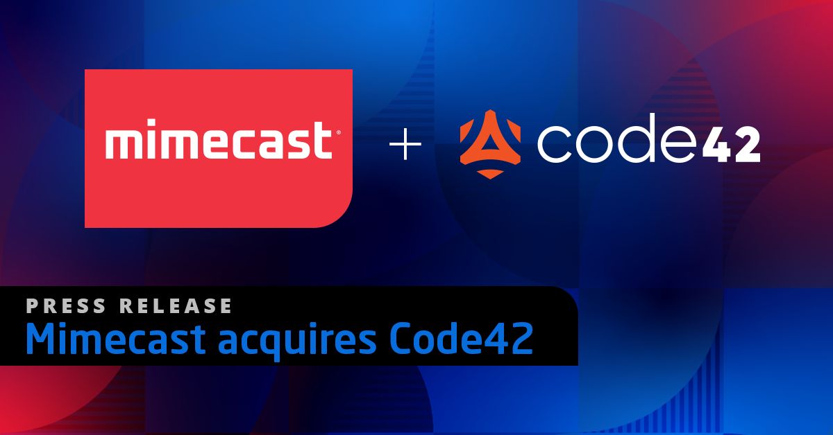 Mimecast acquires Code42 for insider threat | Tarrah Ledoux posted on ... Mimecast acquires Code42 for insider threat | Tarrah Ledoux posted on ...