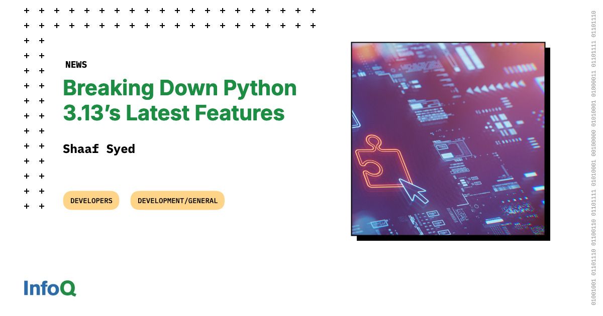 InfoQ on LinkedIn: #python #infoq #softwaredevelopment InfoQ on LinkedIn: #python #infoq #softwaredevelopment