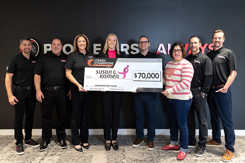 Russ Thrall on LinkedIn: Crash Champions Present $70,000 to Susan G ... Russ Thrall on LinkedIn: Crash Champions Present $70,000 to Susan G ...