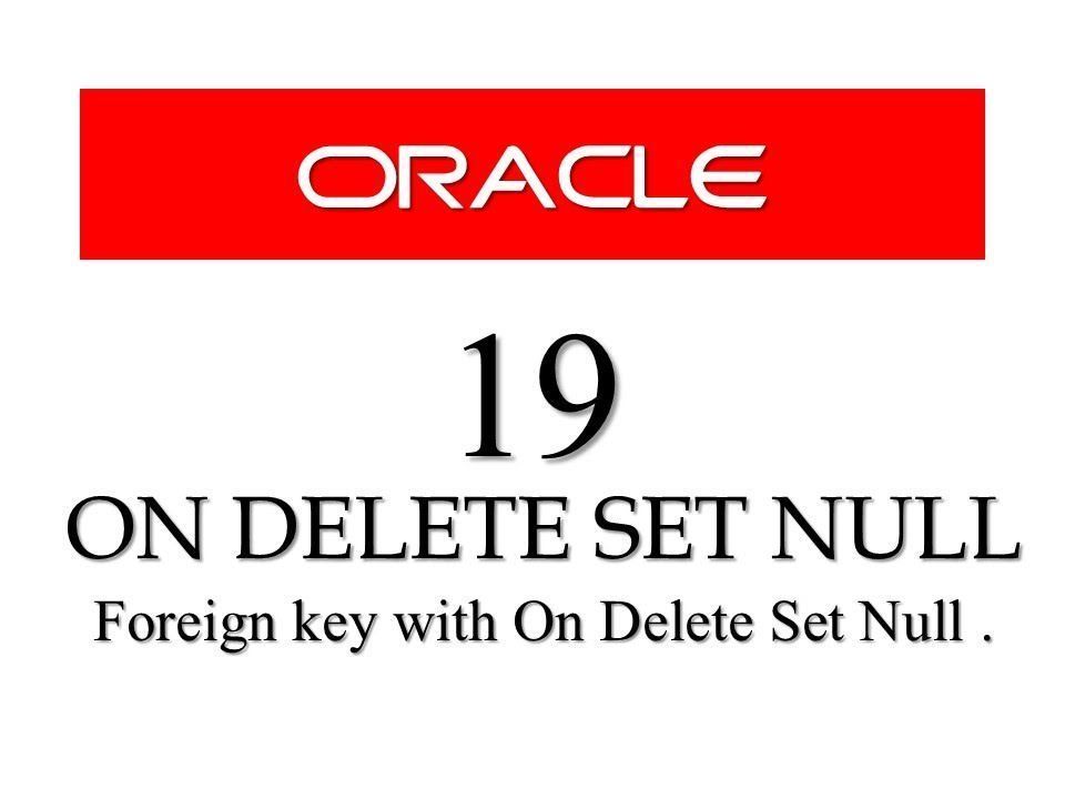 Alejandro Salazar on LinkedIn: SQL tutorial 19: ON DELETE SET NULL ... Alejandro Salazar on LinkedIn: SQL tutorial 19: ON DELETE SET NULL ...