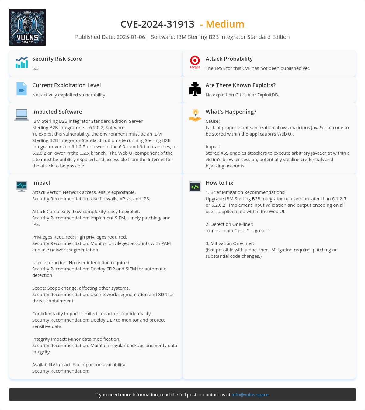 vulns.space on LinkedIn: #cve #cybersecurity #infosec #vulnerability # ... vulns.space on LinkedIn: #cve #cybersecurity #infosec #vulnerability # ...