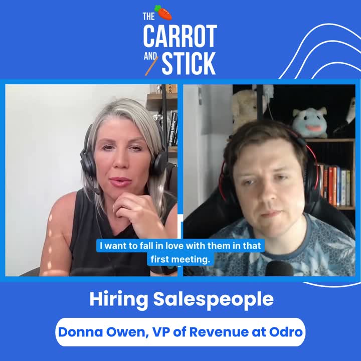 How top salespeople win: Donna Owen on Carrot & Stick | OneUp Sales ... How top salespeople win: Donna Owen on Carrot & Stick | OneUp Sales ...