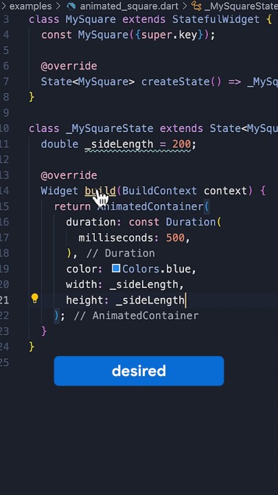How to animate Container widget with AnimatedContainer | Flutter Dev ... How to animate Container widget with AnimatedContainer | Flutter Dev ...