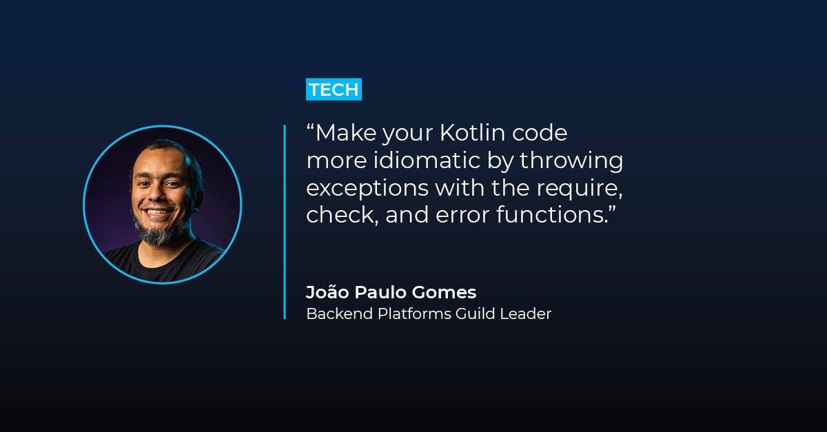 WAES on LinkedIn: Throwing exceptions in Kotlin WAES on LinkedIn: Throwing exceptions in Kotlin
