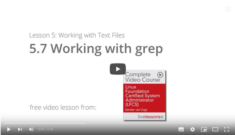 Sander van Vugt on LinkedIn: Grep command Linux, Working with grep ... Sander van Vugt on LinkedIn: Grep command Linux, Working with grep ...