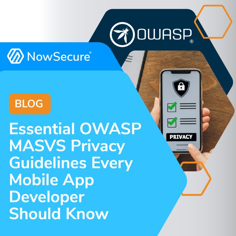 NowSecure on LinkedIn: Essential OWASP MASVS Privacy Guidelines Every ... NowSecure on LinkedIn: Essential OWASP MASVS Privacy Guidelines Every ...