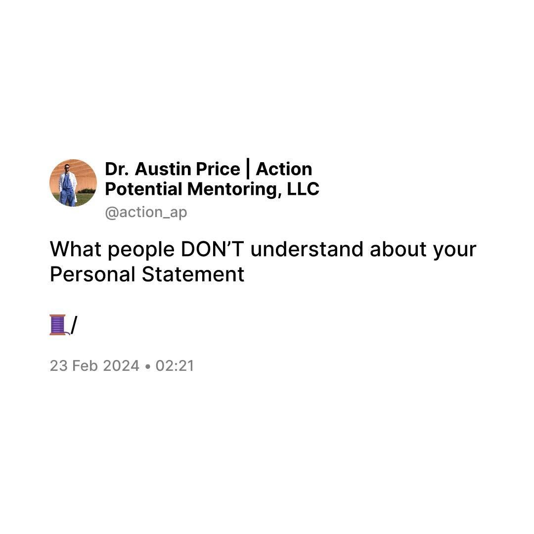 Austin Price, D.O. on LinkedIn: Action Potential Mentoring LLC on ... Austin Price, D.O. on LinkedIn: Action Potential Mentoring LLC on ...