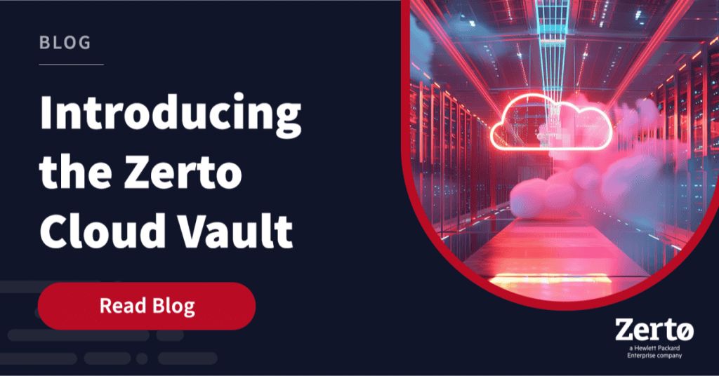 Zerto on LinkedIn: Zerto Cloud Vault - A Managed Cyber Recovery Solution Zerto on LinkedIn: Zerto Cloud Vault - A Managed Cyber Recovery Solution