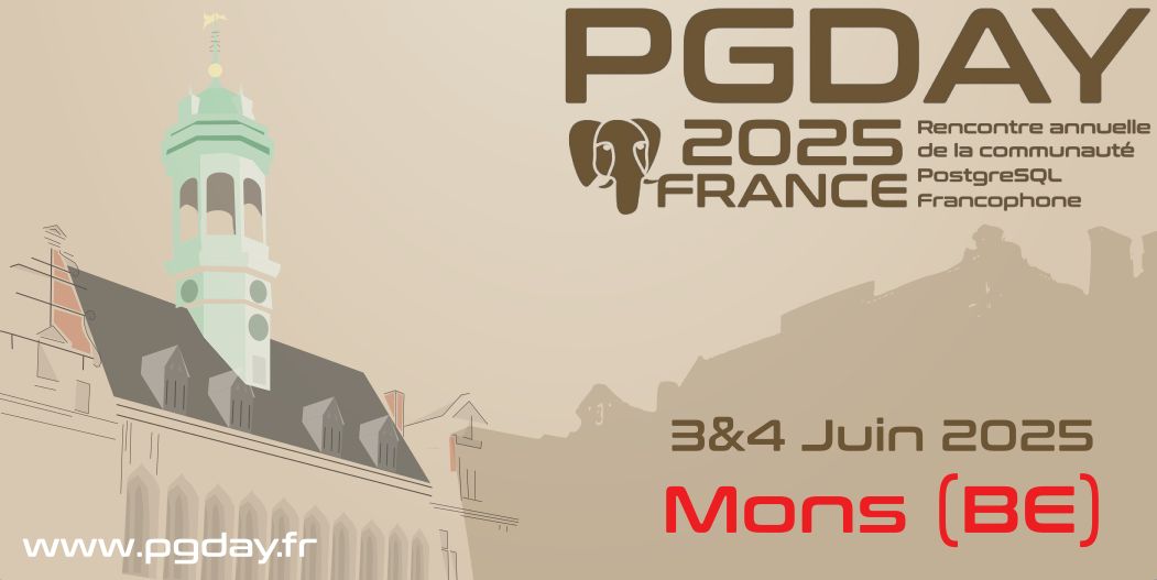 Cette année, la communauté PostgreSQL FR est heureuse de vous annoncer ... Cette année, la communauté PostgreSQL FR est heureuse de vous annoncer ...