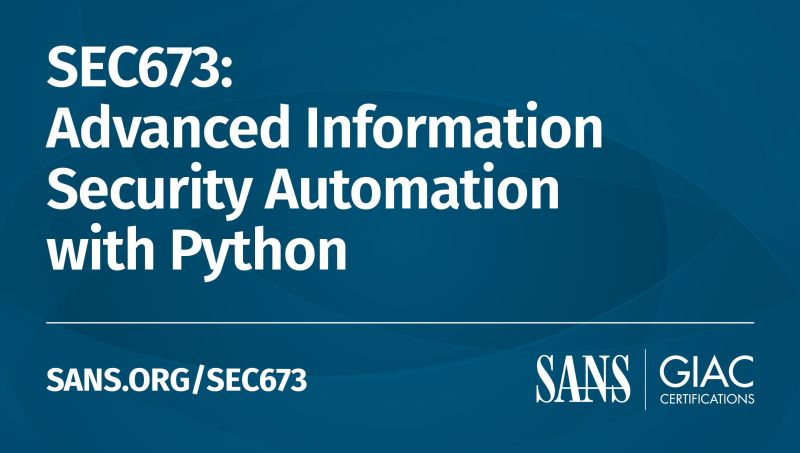 SANS Cyber Defense on LinkedIn: #cybersecurity #python #automation SANS Cyber Defense on LinkedIn: #cybersecurity #python #automation