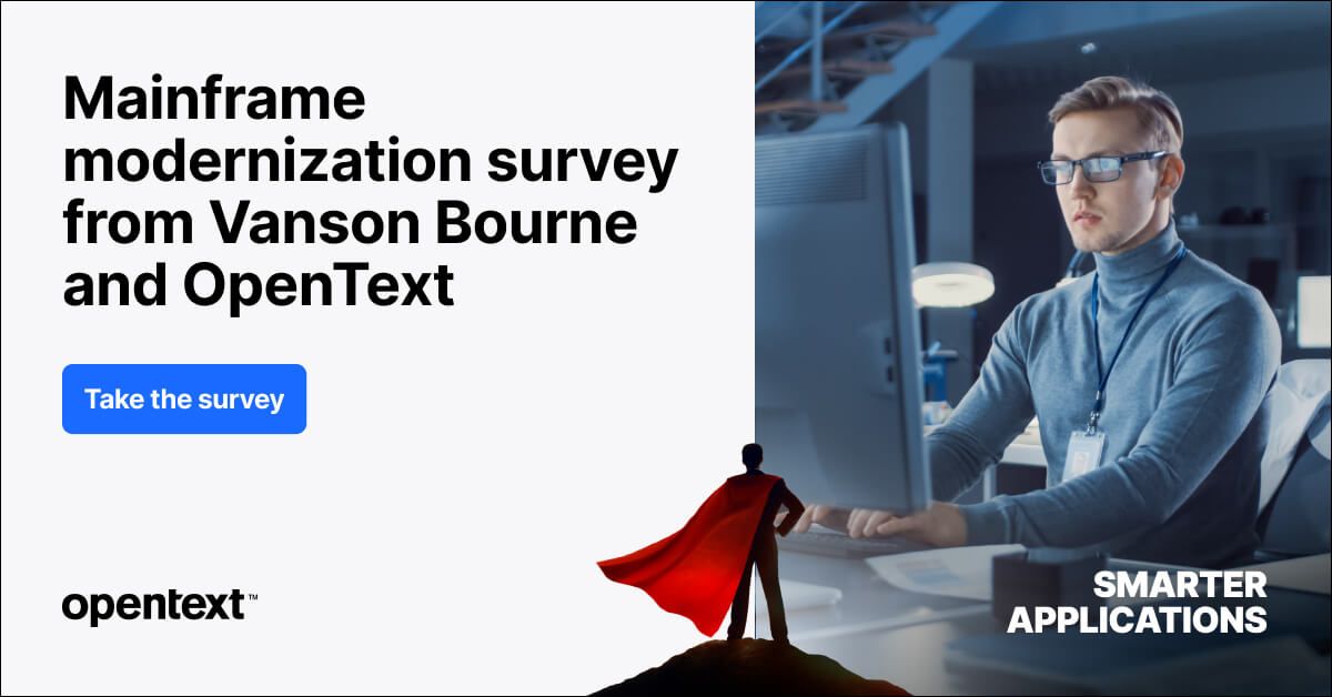 OpenText on LinkedIn: #cobol #mainframe #modernization OpenText on LinkedIn: #cobol #mainframe #modernization