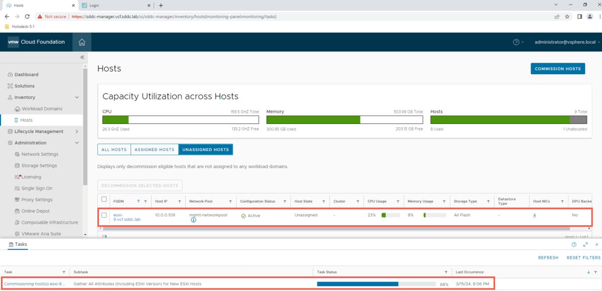 Automated VMware Cloud Foundation (VCF) host commission using ESXi ... Automated VMware Cloud Foundation (VCF) host commission using ESXi ...