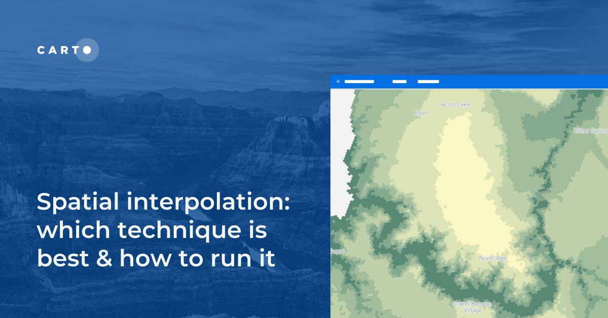 Spatial interpolation: which technique is best & how to run it | CARTO Spatial interpolation: which technique is best & how to run it | CARTO