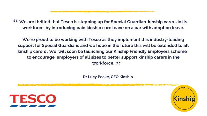 Kinship on LinkedIn: Kinship joins forces with Tesco on kinship leave offer Kinship on LinkedIn: Kinship joins forces with Tesco on kinship leave offer