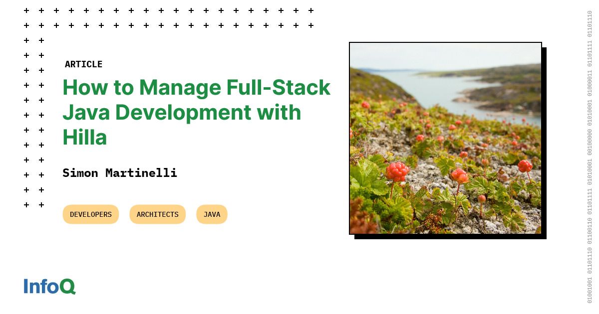 InfoQ on LinkedIn: #infoq #hillaframework #java #springboot #microservices InfoQ on LinkedIn: #infoq #hillaframework #java #springboot #microservices
