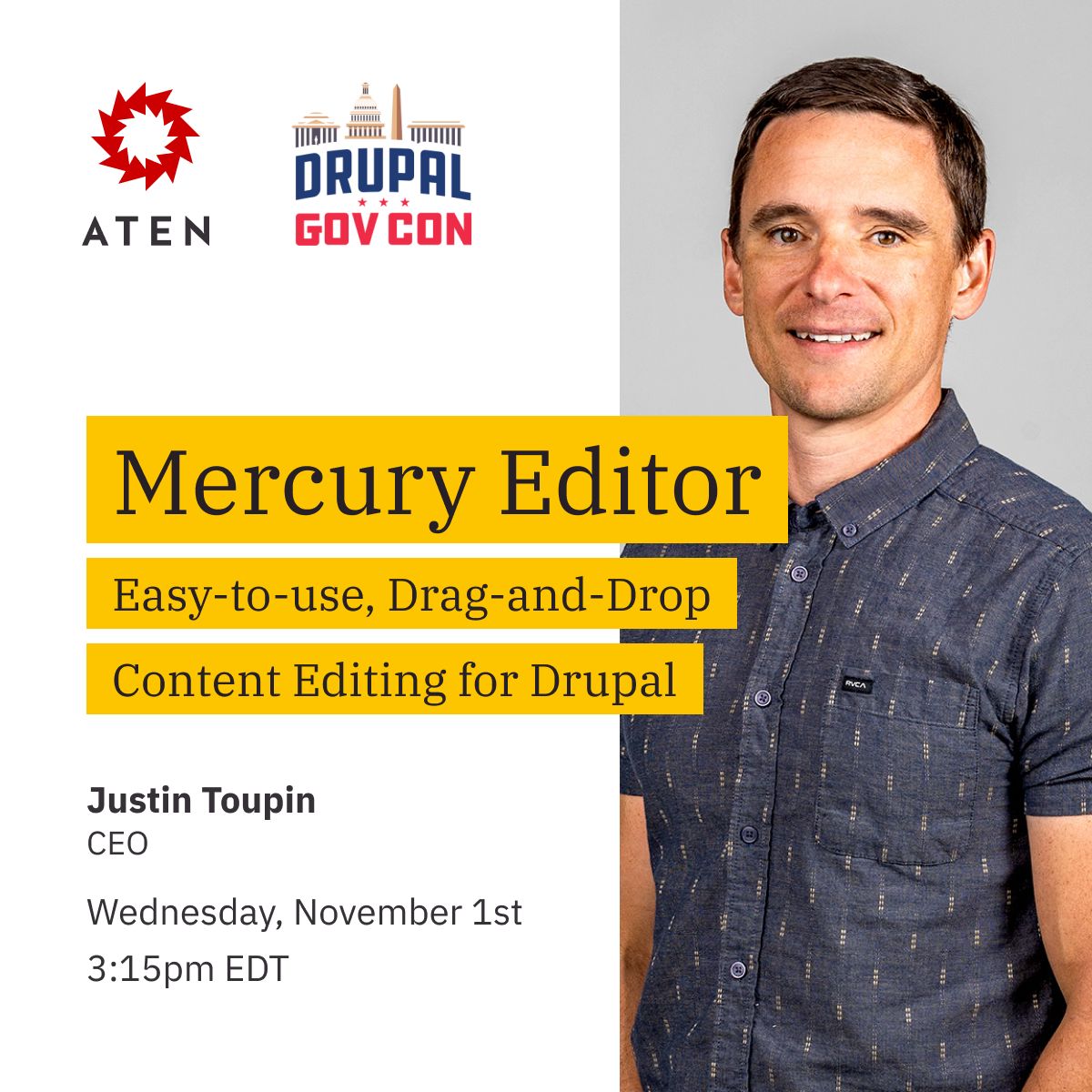 Aten Design Group on LinkedIn: #drupalgovcon #drupal Aten Design Group on LinkedIn: #drupalgovcon #drupal