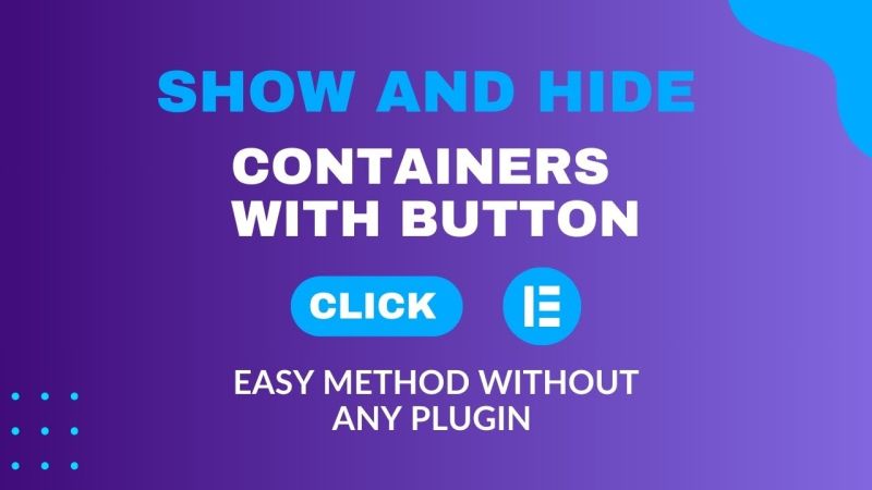 Jeff Kerby on LinkedIn: Show and Hide Containers with Button Clicks ... Jeff Kerby on LinkedIn: Show and Hide Containers with Button Clicks ...