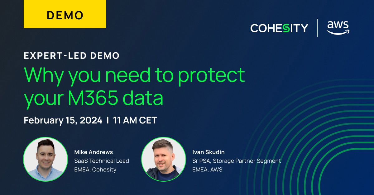 Jason Krapf on LinkedIn: Cohesity Cloud Services (EMEA) Jason Krapf on LinkedIn: Cohesity Cloud Services (EMEA)