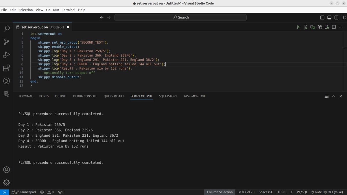 Mike Smithers on LinkedIn: Skippy – Displaying log messages using DBMS ... Mike Smithers on LinkedIn: Skippy – Displaying log messages using DBMS ...