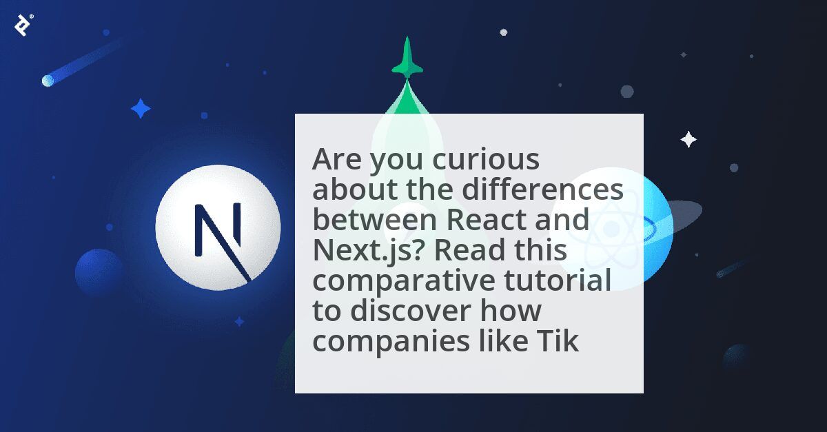 React Jobs on LinkedIn: Next.js vs. React: A Comparative Tutorial React Jobs on LinkedIn: Next.js vs. React: A Comparative Tutorial
