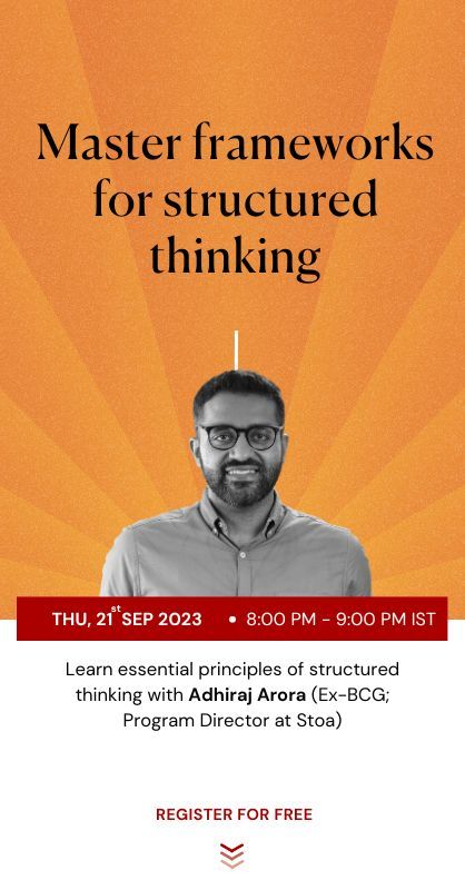 Stoa on LinkedIn: Stoa Workshop - Problem solving using structured thinking Stoa on LinkedIn: Stoa Workshop - Problem solving using structured thinking