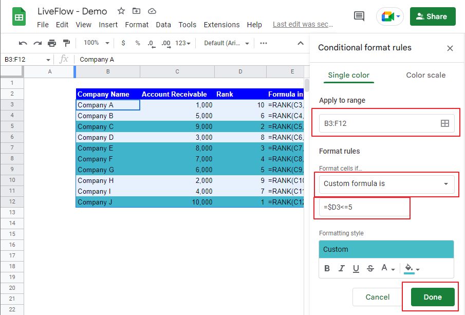LiveFlow on LinkedIn: How to Use RANK Function in Google Sheets | LiveFlow LiveFlow on LinkedIn: How to Use RANK Function in Google Sheets | LiveFlow