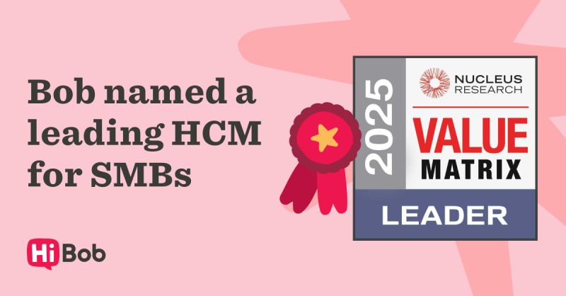 Exciting news! π Nucleus Research has officially recognized HiBob as a ... Exciting news! π Nucleus Research has officially recognized HiBob as a ...