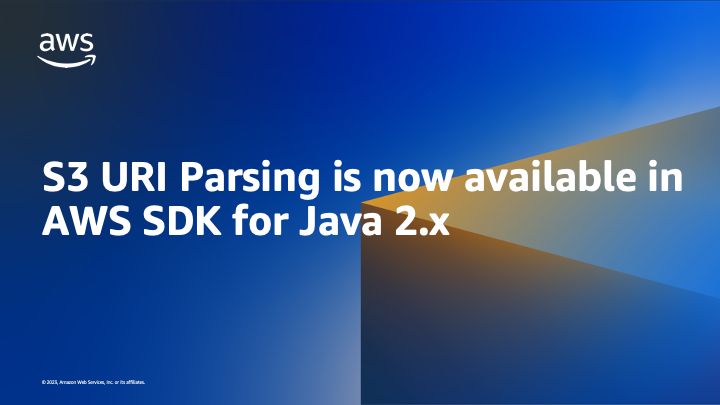 Danilo Poccia on LinkedIn: S3 URI Parsing is now available in AWS SDK ... Danilo Poccia on LinkedIn: S3 URI Parsing is now available in AWS SDK ...