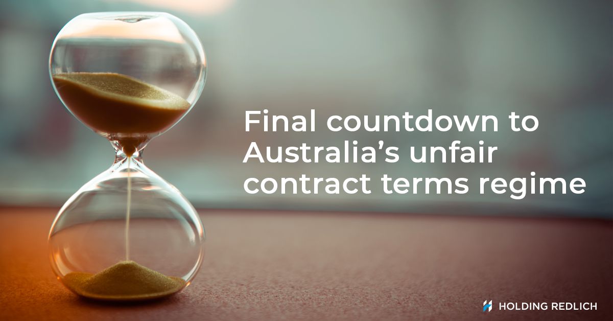 Holding Redlich on LinkedIn: Final countdown to Australia’s unfair ... Holding Redlich on LinkedIn: Final countdown to Australia’s unfair ...