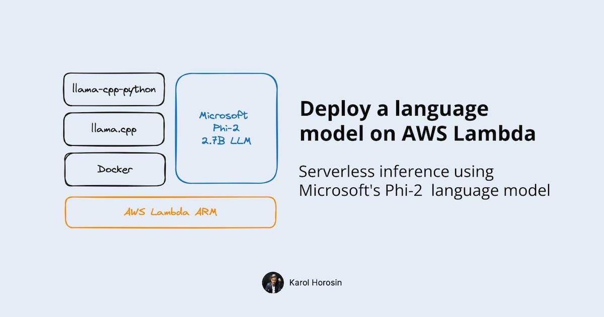 Darryl R. on LinkedIn: Deploy a language model (LLM) on AWS Lambda Darryl R. on LinkedIn: Deploy a language model (LLM) on AWS Lambda