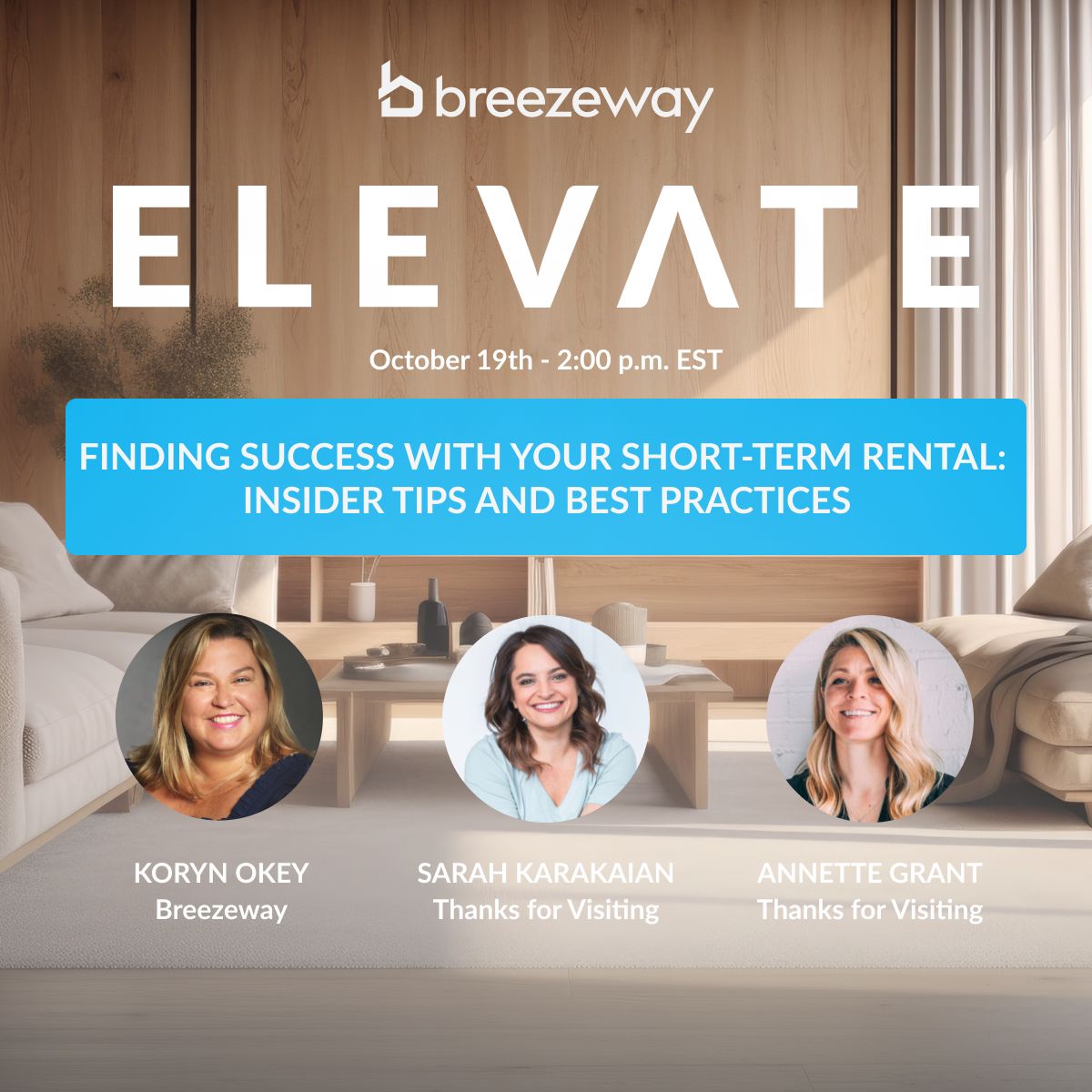 Breezeway on LinkedIn: 📆 Don't forget to join our ELEVATE webinar ... Breezeway on LinkedIn: 📆 Don't forget to join our ELEVATE webinar ...