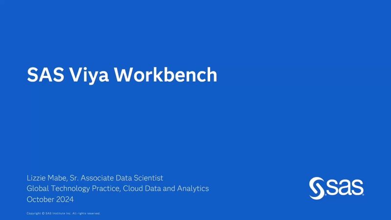 Jona Reg on LinkedIn: Viya Workbench Demo: Customer Churn Jona Reg on LinkedIn: Viya Workbench Demo: Customer Churn
