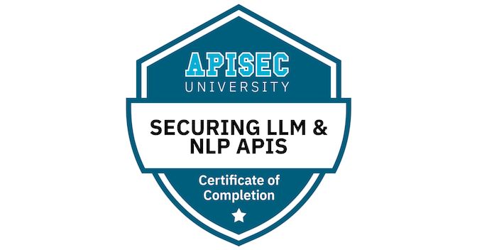 Satish S. on LinkedIn: Securing LLM and NLP APIs (1 hour) was issued by ... Satish S. on LinkedIn: Securing LLM and NLP APIs (1 hour) was issued by ...