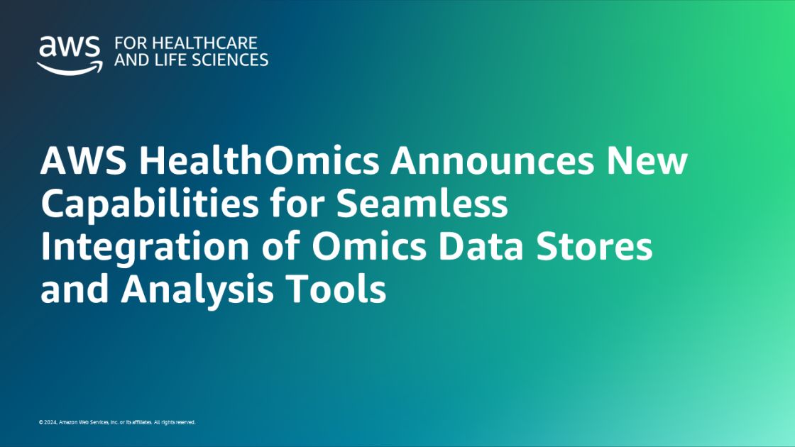 AWS for Healthcare & Life Sciences on LinkedIn: AWS HealthOmics ... AWS for Healthcare & Life Sciences on LinkedIn: AWS HealthOmics ...