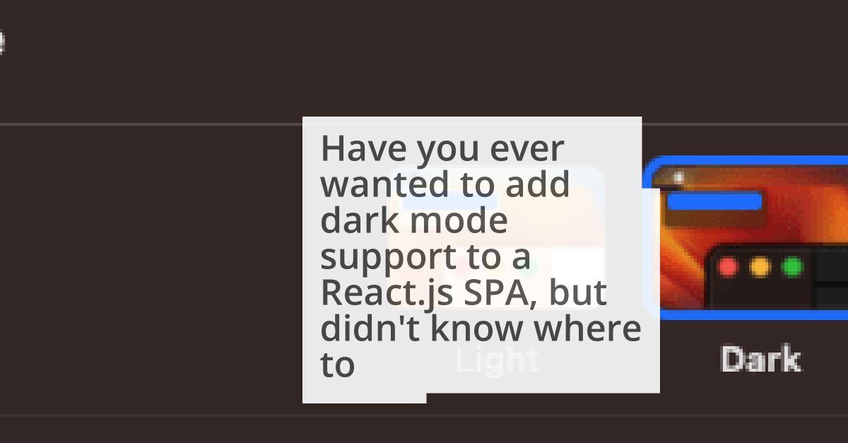 Enabling Dark Mode in React.js with SCSS Modules π | React Jobs Enabling Dark Mode in React.js with SCSS Modules π | React Jobs