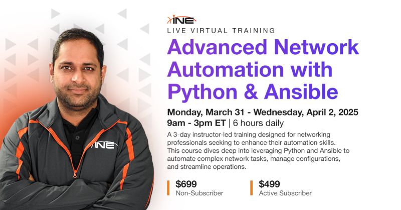 #networkautomation #python #ansible #netops | INE #networkautomation #python #ansible #netops | INE