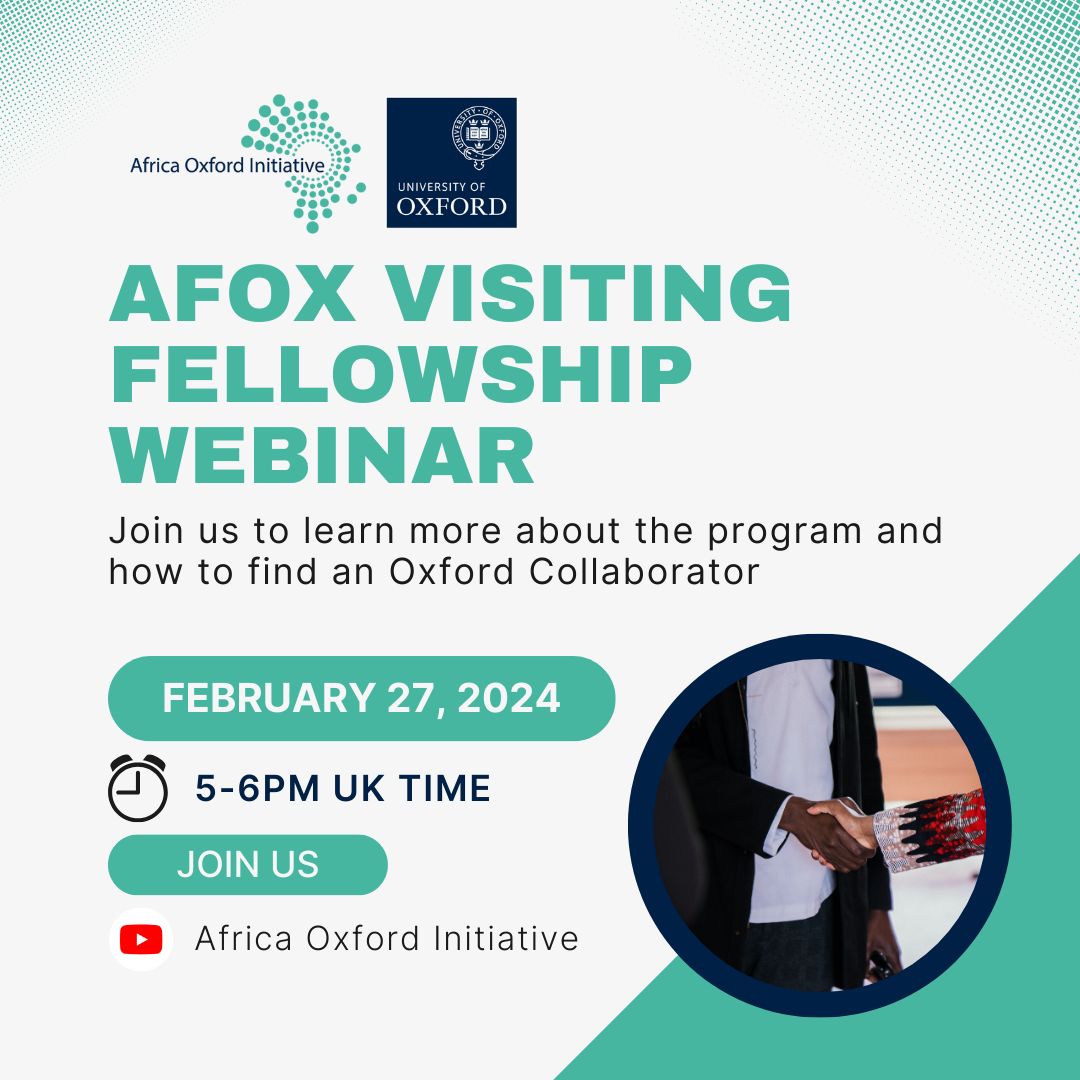 Africa Oxford Initiative on LinkedIn: 🎓 Invitation to AfOx Visiting ... Africa Oxford Initiative on LinkedIn: 🎓 Invitation to AfOx Visiting ...