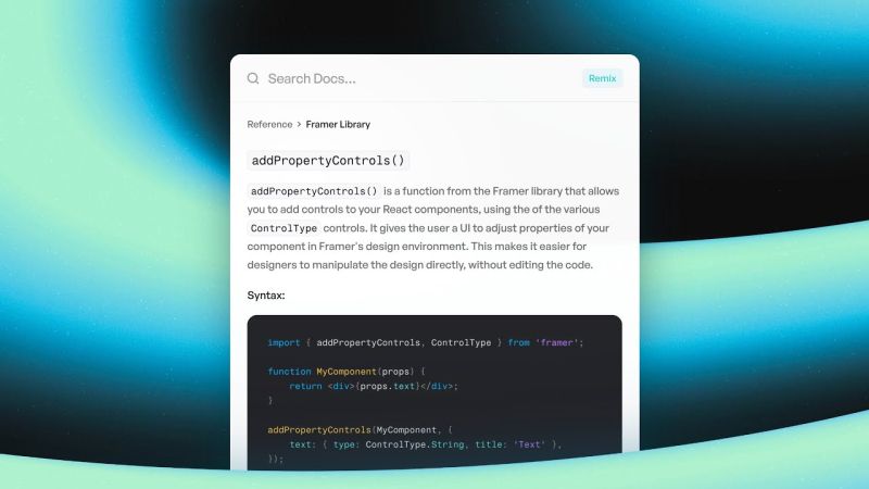 Framer Update: Code Blocks & Inline Code | Framer Framer Update: Code Blocks & Inline Code | Framer